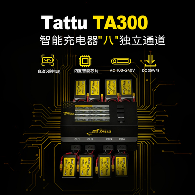格氏格式TA300八通道300W足球无人机电池智能充电器 AC100-240V