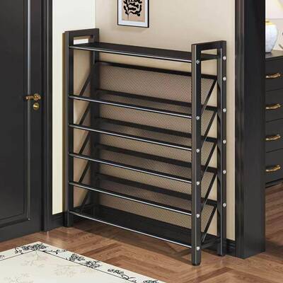 Ultra-thin multi-layer shoe rack, slim household entryway sh