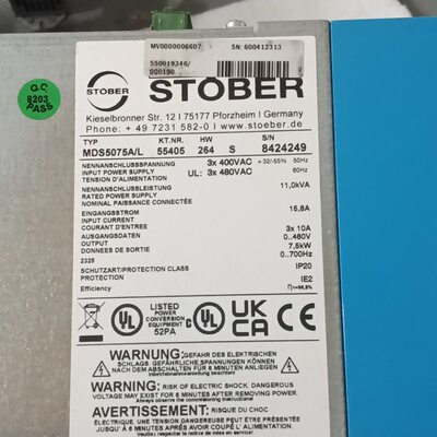 【维修】（议价）【STOBER MDD5075A/L驱动器】实物拍的，成色还