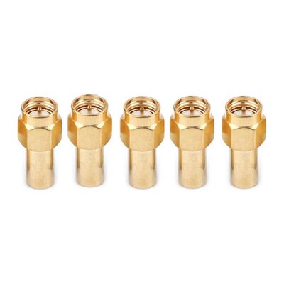 5pcs DC-3GHZ RF Coaxial Adapter SMA-male Plug Termination Du