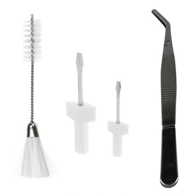 4pcs Sewing Machine Cleaning Kit Screwdrivers Tweezer Double