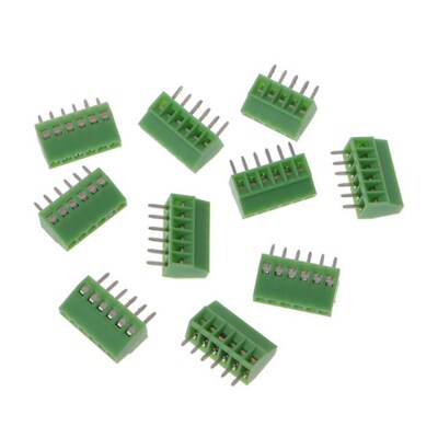 10 Pcs 2Pin-10Pin Screw PCB Mounted Terminal Blocks Connect