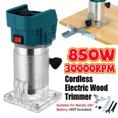 850W 30000rpm Woodworking Electric Hand Trimmer Cordless Tri