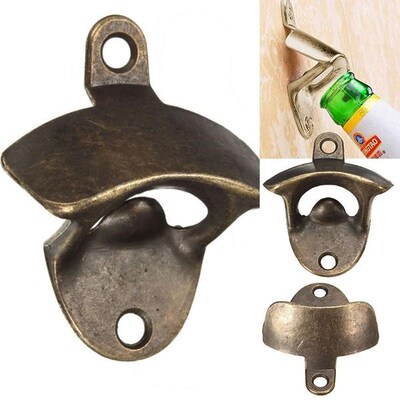 Bottle Opener Wall Mounted Wine Beer Opener Tools Bar Drinki