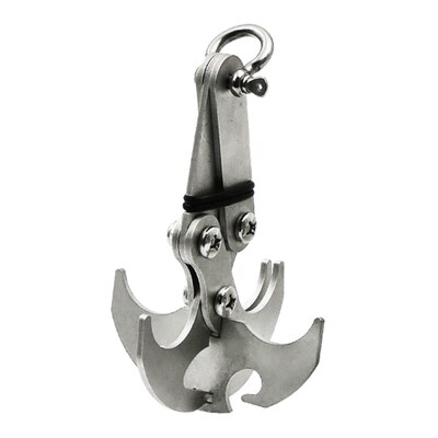 Stainless Steel  Folding Gravity Grab Hook Outdoor Rock Clim