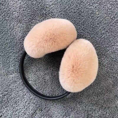 Rex Rabbit Fur Earmuff Women's Autumn and Winter Warm Earmuf