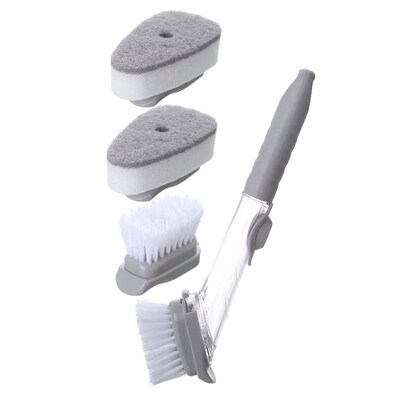 Kitchen Cleaning Brush 2 In 1 Long Handle Cleaing Brush With