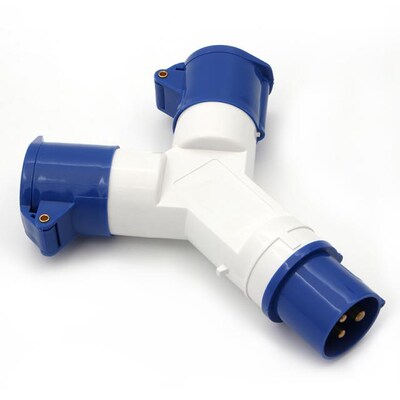 3 Way 16 AMP 16A Splitter Plug Socket 3 Pin Electrical Conne