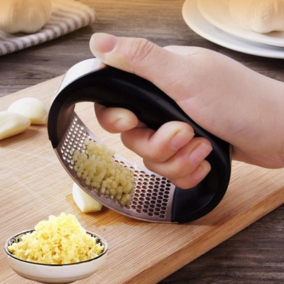 304 Stainless Steel Garlic Presses Manual Garlic Mincer Slic
