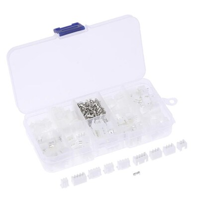 320pcs 60Sets 2.54mm XH2.54 2p 3p 4 Pin Connector Plug Strai