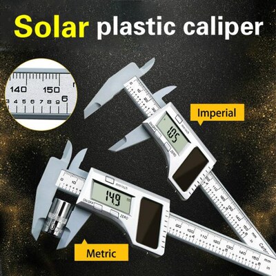 0-150MM Plastic 6 inch Pachymeter Solar Power Digital Vernie