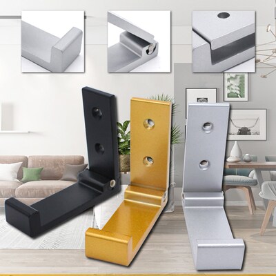 Folding Hooks Wall Door Clothes Coat Hat Bags Hangers Alumin