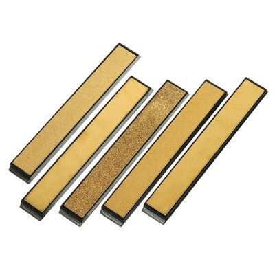 5PCS Titanium Coated Diamond Knifes Sharpener Grit Angle Sha
