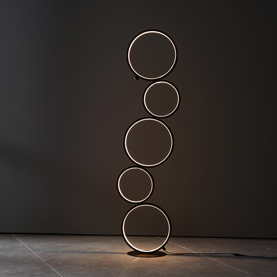Modern Ring Touch Switch LED Floor Lights Art Interior Decor