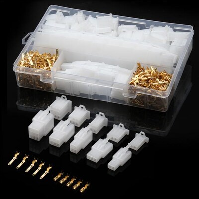 50Sets(580pcs)  Electrical Cable Wire Connectors 2.54mm Hous