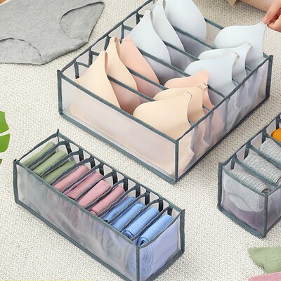 Household Mesh Underwear Storage Box Drawer Wardrobe Divider