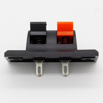 5 Pcs 2 Positions Connector Terminal Push in Jack Spring Loa
