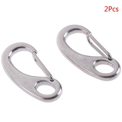 2PCS 304 Boat Marine Stainless Steel Egg Shape Spring Snap H