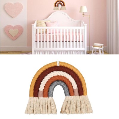 Woven Rainbow Tapestry Wall Hanging Nordic Ins Wall With Tas