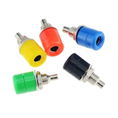 5PCS Colorful Longer 4MM Banana Socket Terminal 4mm Jack Sec