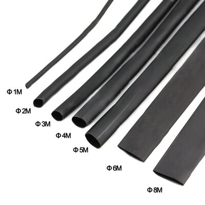 Termoretractil Heat Shrink Sleeving 21 Black Connector 1mm