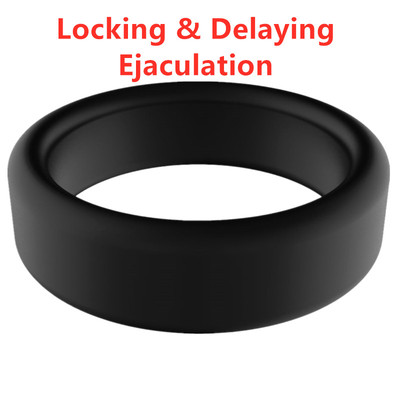 Thick Training Locking Cock Rings Dildo Sleeve Penis Ring Ad