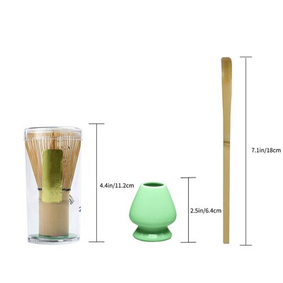 Matcha Making Tool Set Bamboo Tea Whisk Tea Scoop Ceramic Te