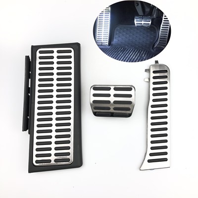 LHD Plate Stainless Manual Pedals Fuel Brake Footrest Pedal