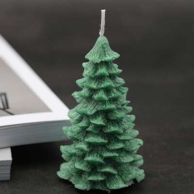 Three-dimensional Christmas Tree Candle Silicone Mold Handma