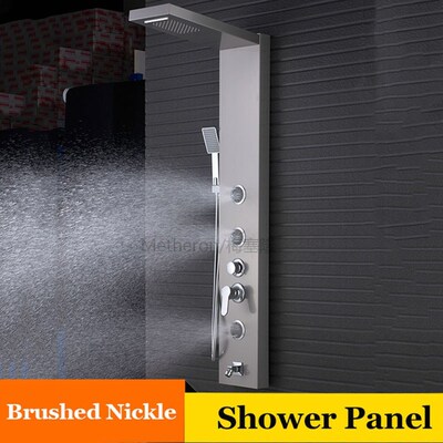 LGKSD Bathroom Shower Faucet Waterfall Rain Head Shower Pane