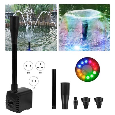 10W/15W ltra-Quiet Submersible Water Fountain Pump Fish ank