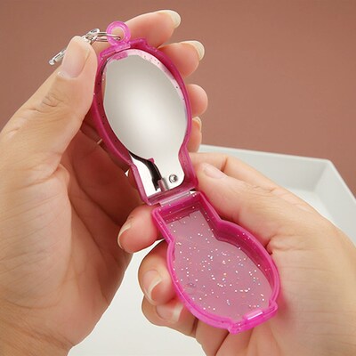 Camping Utensil Compact Stainless Pocket Spoon Fork Spork Fo