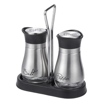 Kitchen Salt and Pepper Shakers Set - High Grade Stainless S