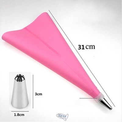 8pcs/set Silicone Pastry Bag Tips Icing Piping Nozzle Cream