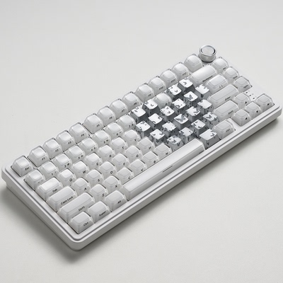 XVX水晶白色果冻2.0键帽侧刻磁轴