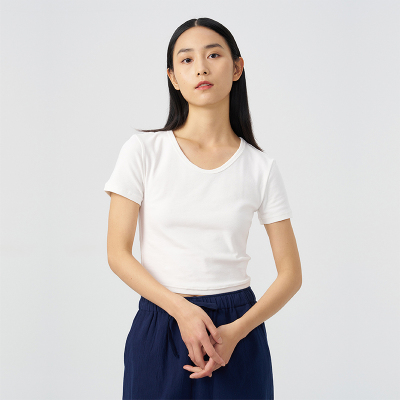 kleeklee环保棉紧身短袖T恤