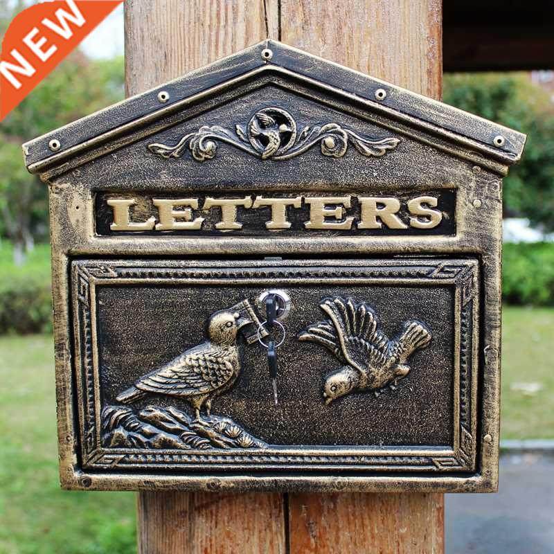 House Shaped Birds Outdoor Iron Wall Letters Box In Dark_虎窝淘
