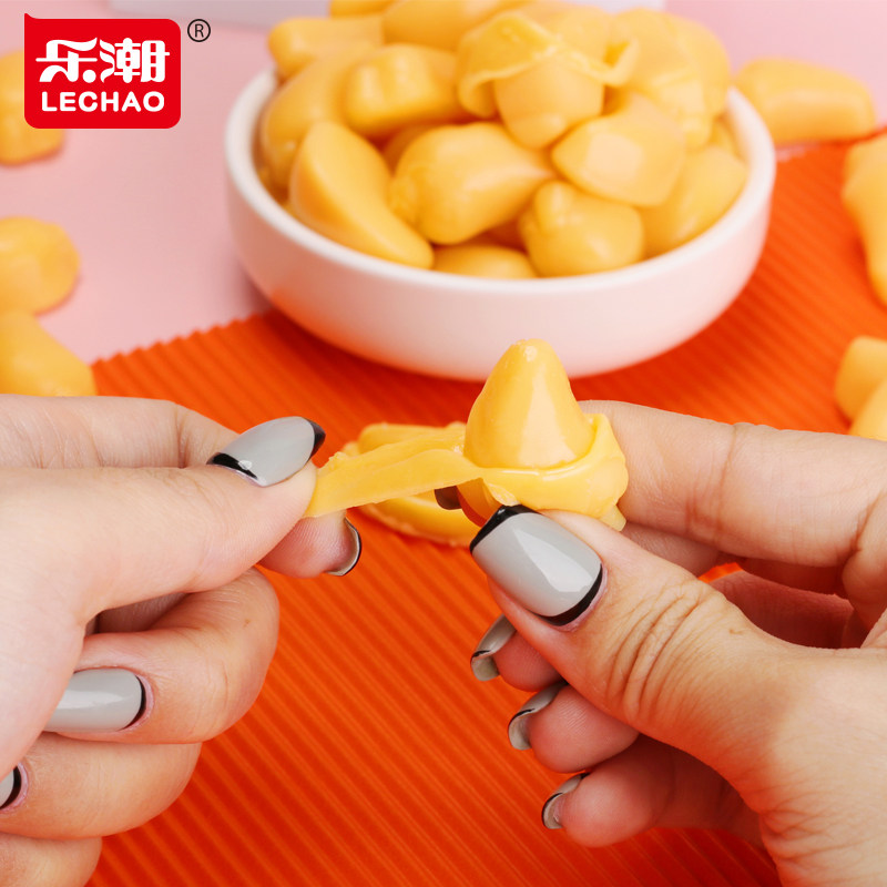 Lechao Peeling Mango Peeling Soft Candy Gum Burst Raspberry Syrup ...