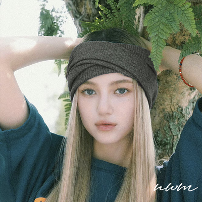 newjeans丹尼尔同款针织交叉发带