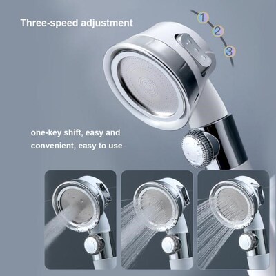 Adjustable Pressurized Bath Shower Head Water Saving Showerh