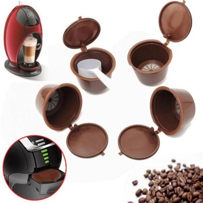 2pcs/set Cafe Reusable Coffee Capsule For All Nescafe Dolce