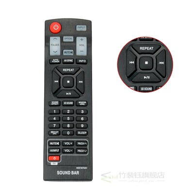 Remote Control Akb73575401 for Lg Sound Bar Nb2430A Nb4540 N