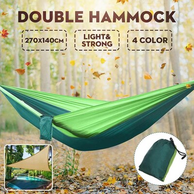 Single Double Adult Hammock Hammocks Sleeping Bed Camping 2