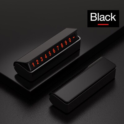 Car Temporary Parking Card Holder Magnetic Hide Phone Number