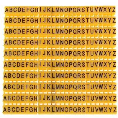 260Pcs Plastic Cable Marking Clip M-0 M-1 M-2 M-3 Alphabit C