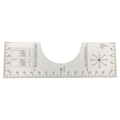 Folding Tee Ruler Guide 适用于 Applying Vinyl and Sublimatio