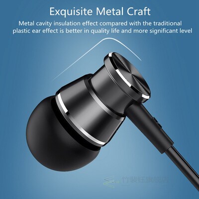 Langsdom M305 Metal In ear Earphone for Phone Bass Wired He