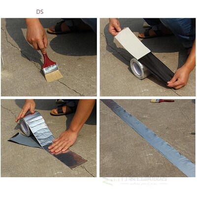 Aluminum Foil Butyl Rubber Tape Self Adhesive High resistanc