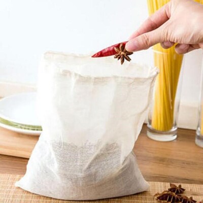 30x35cm 1Pcs Non-Woven Paper Empty Draw String Teabags Heat