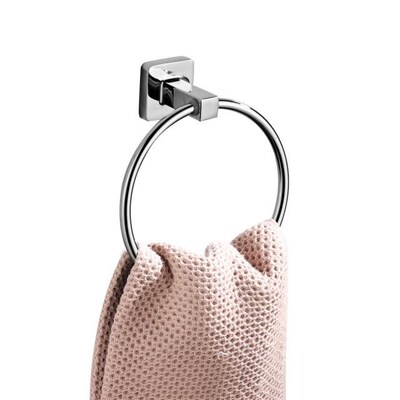 Stainless Steel Silver Towel Ring Hand Towel Holder Bathroom